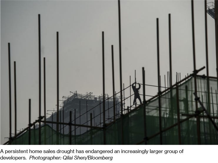 China Property Woes Deepen With Vanke Slump, Country Garden Halt