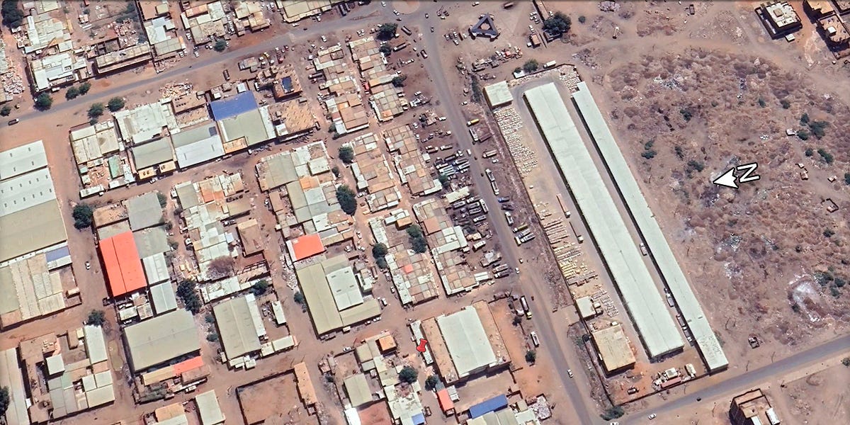 Video of the RSF filmed by an army surveillance drone in Khartoum