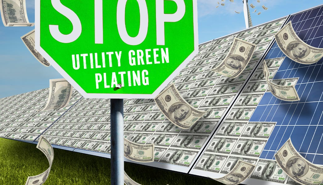 How To Stop Utility Green Plating: The Only Pay for What You Get Act