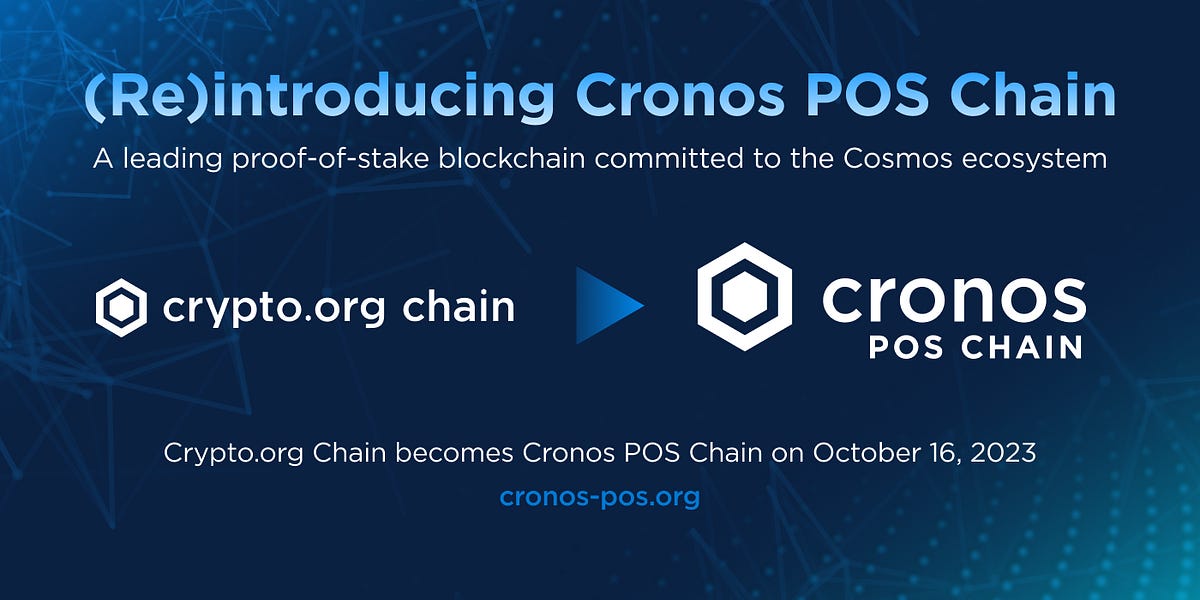 Crypto.org Chain Becomes the Cronos POS Chain