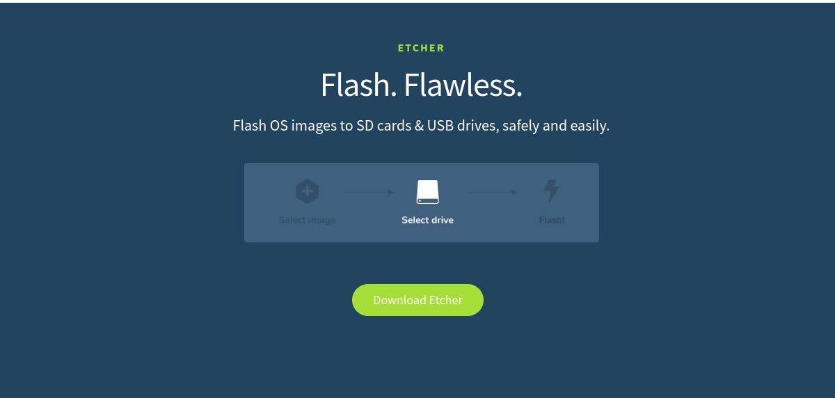Balena Etcher: Herramienta para escribir imágenes en USB y SD