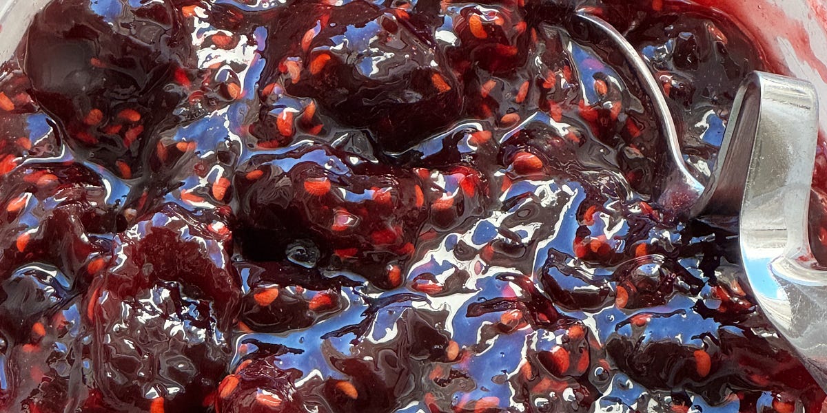 easy raspberry and grape jam - darn good by devan grimsrud