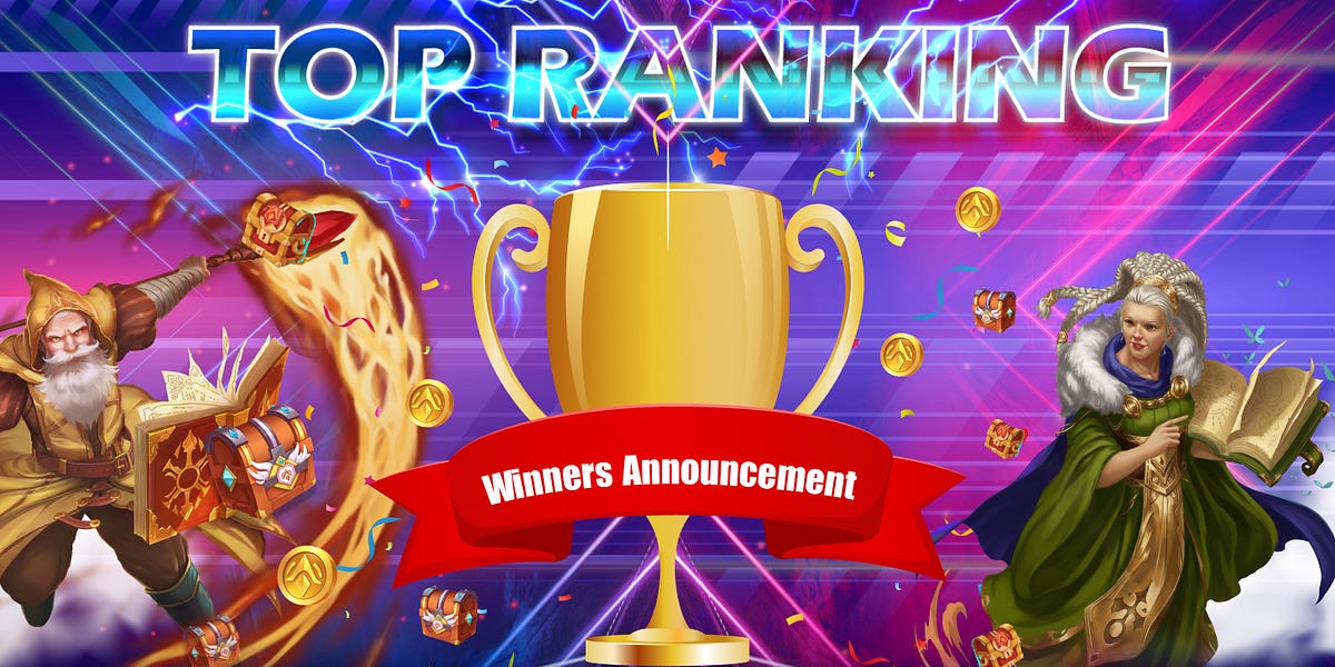 METARRIOR’S “TOP RANKING’ - WINNERS ANNOUNCEMENT