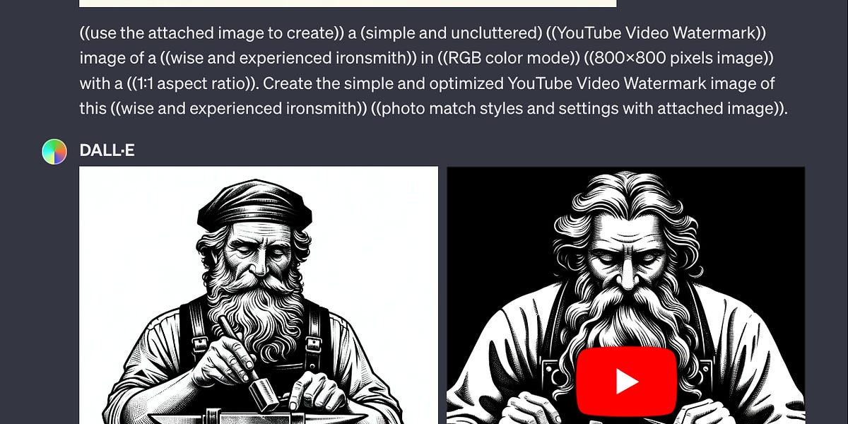 How to use OpenAI's DALL-E to brand a YouTube Video Watermark