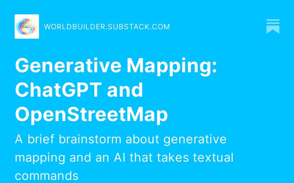 Generative Mapping: ChatGPT and OpenStreetMap