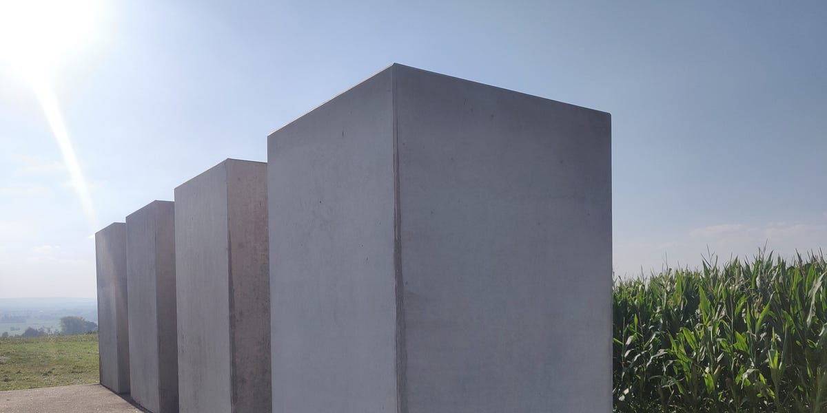 I went to see the Time Pyramid. It won't be finished until 3183AD