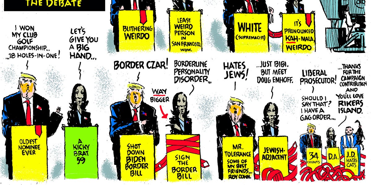 How to draw a political cartoon in 38 E-Z steps.