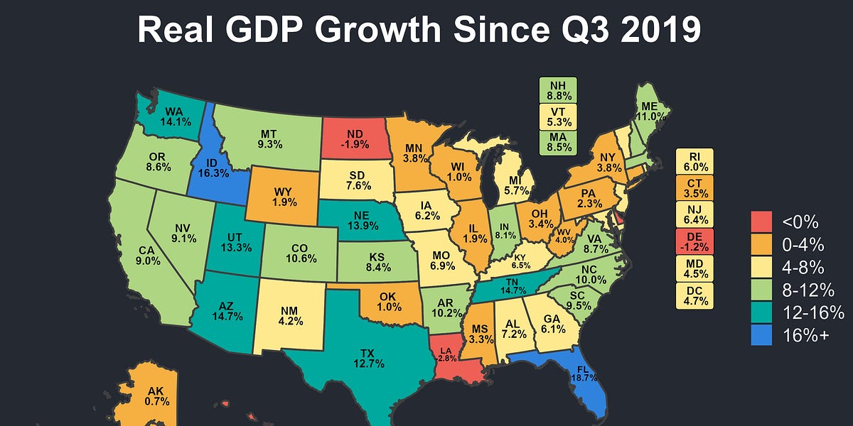 The New Geography of American Growth - by Joseph Politano