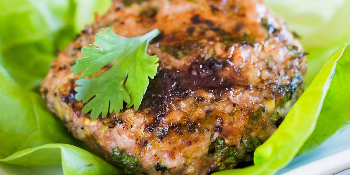 Zucchini-Cilantro Turkey Burgers - by Angie Alt