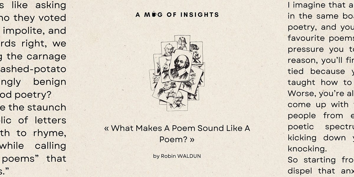 [1-2-Read] What Makes A Poem Sound Like A Poem?