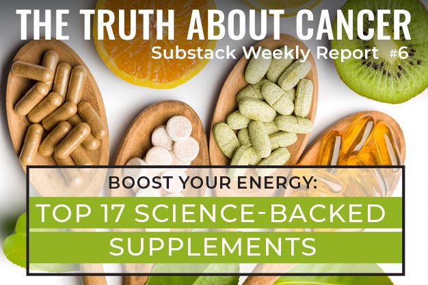 "Boost Your Energy: Top 17 Science-Backed Supplements" TTAC Substack Members Weekly Report #6