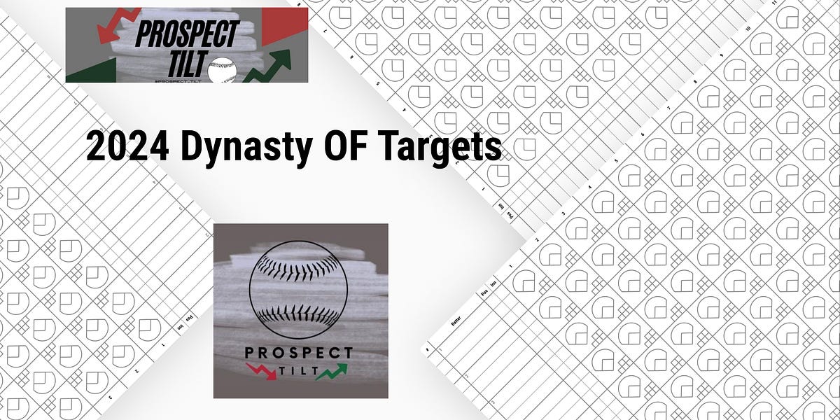 2024 Dynasty OF Targets - by Prospect Tilt - ProspectTilt