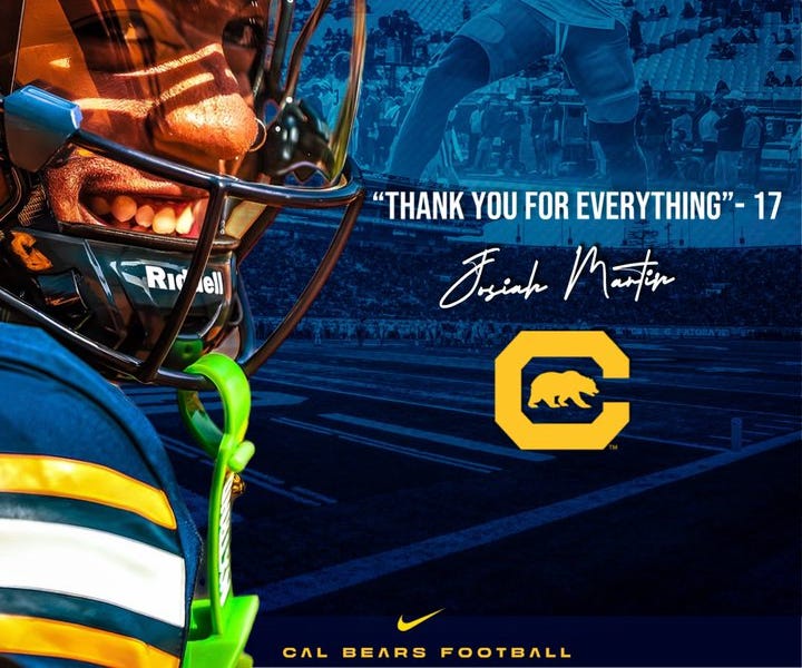 Cal wide receivers Josiah Martin and Mikey Matthews enter transfer portal