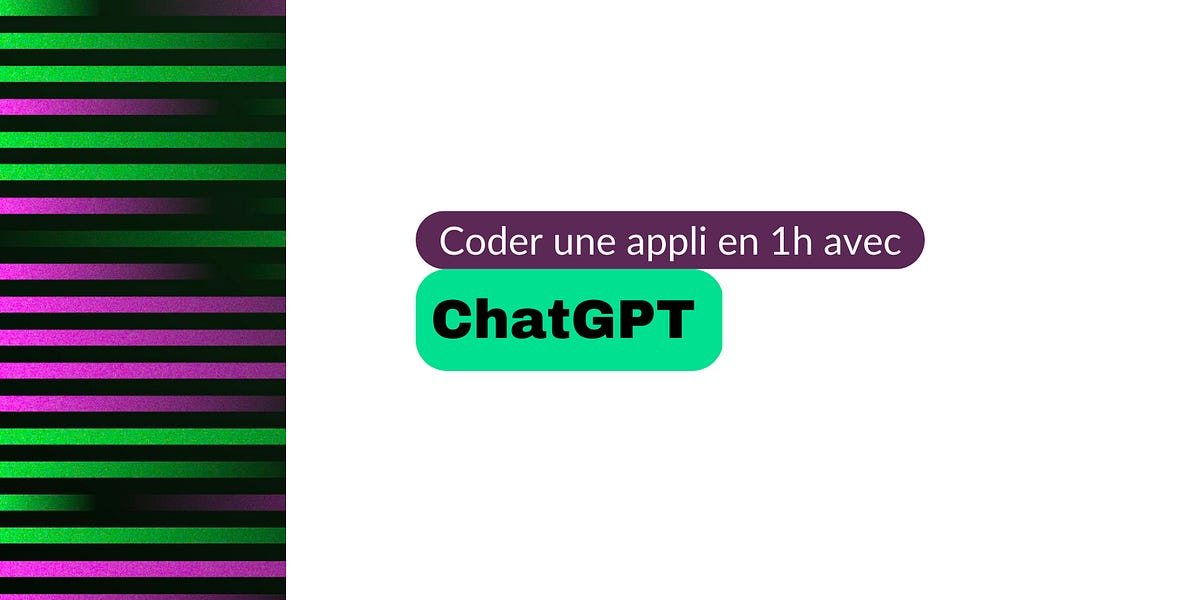Démo ChatGPT : Création d'une web app en 1h 🚀
