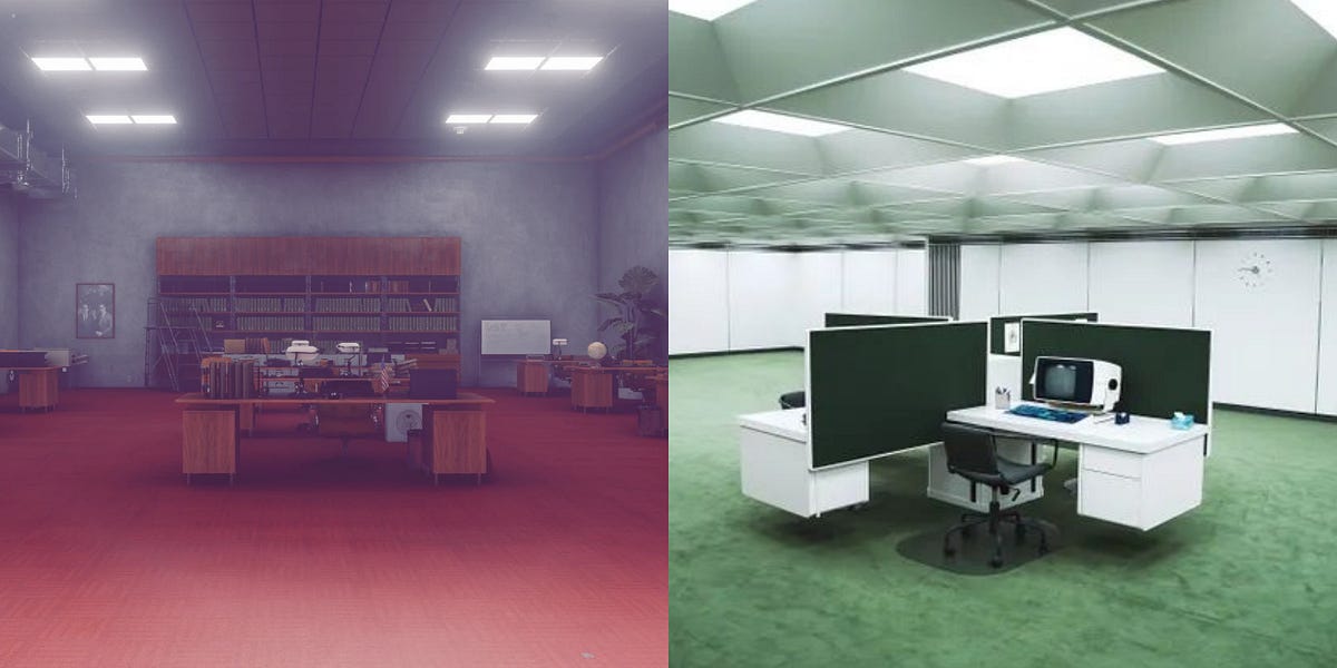 The Creepy Offices of Control and Severance - by Adam Frost