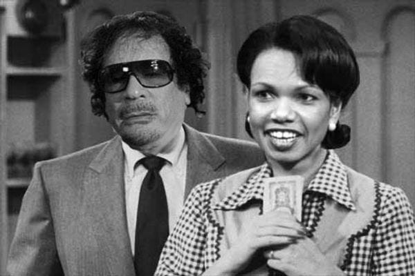 Condi Rice Photos Are Moammar Gaddafi's Dictator Porn of Choice