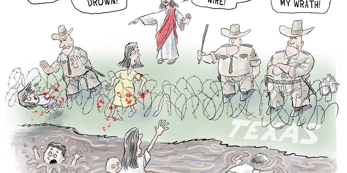 WWJD in Texas? - by Nick Anderson - Pen Strokes
