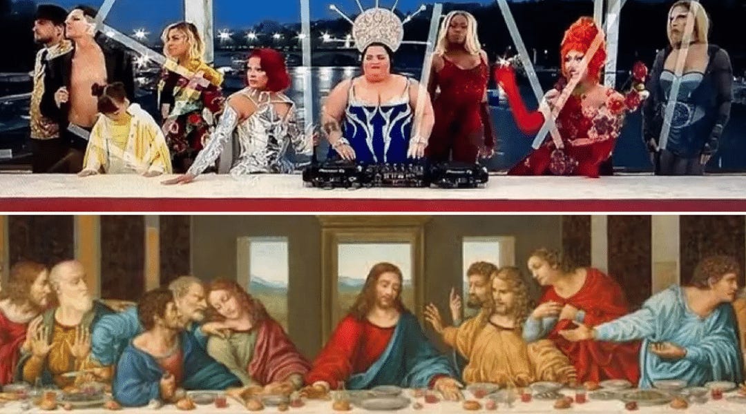 Drag queen 'Last Supper' at Olympics
