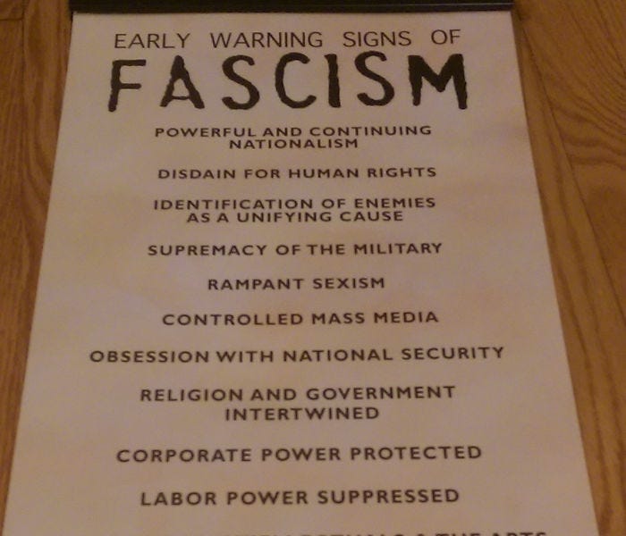 The 14 Early Warning Signs of Fascism