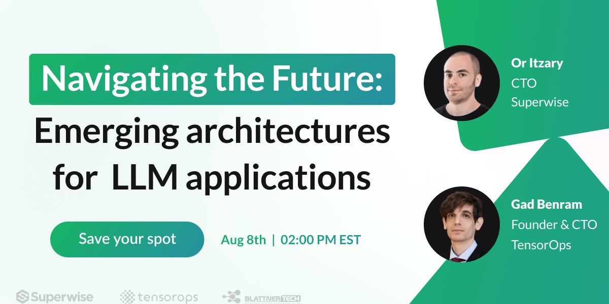 π Webinar Emerging Architectures For Llm Applications π€π§ ποΈ