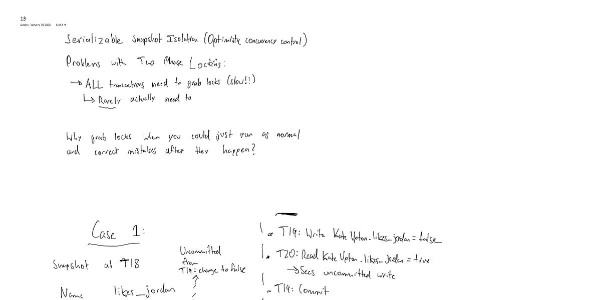 13: Serializable Snapshot Isolation - by Jordan Epstein 13: Serializable Snapshot Isolation - by Jordan Epstein