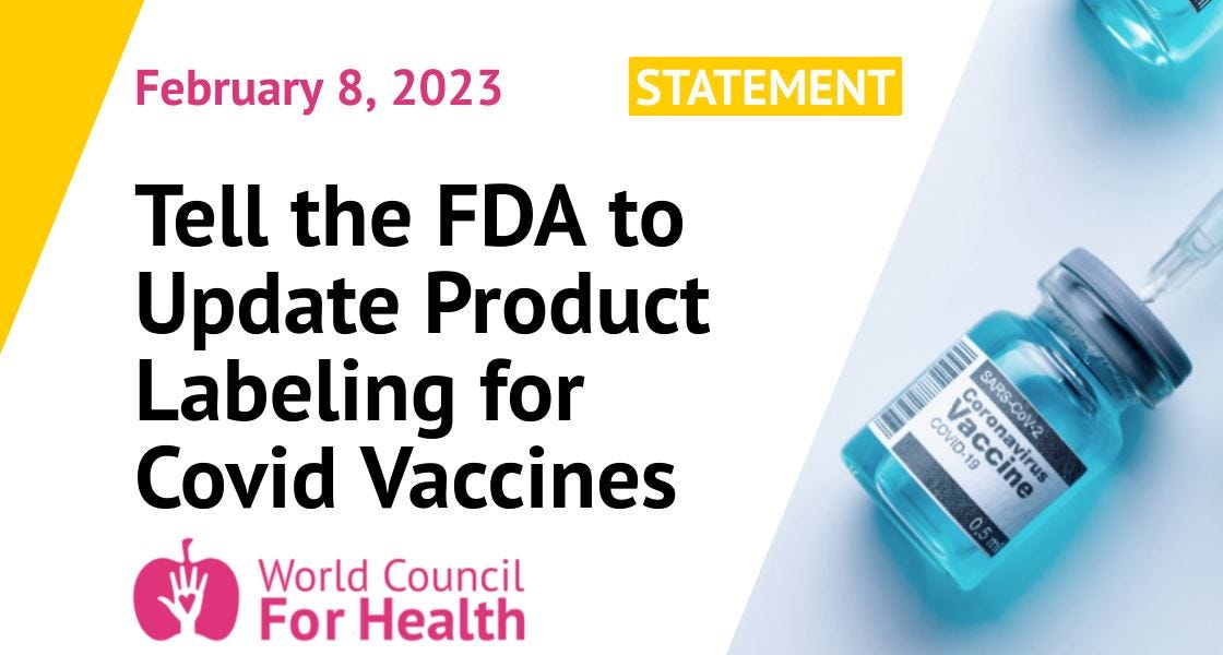 Tell the FDA to Update Product Labeling for Covid Vaccines