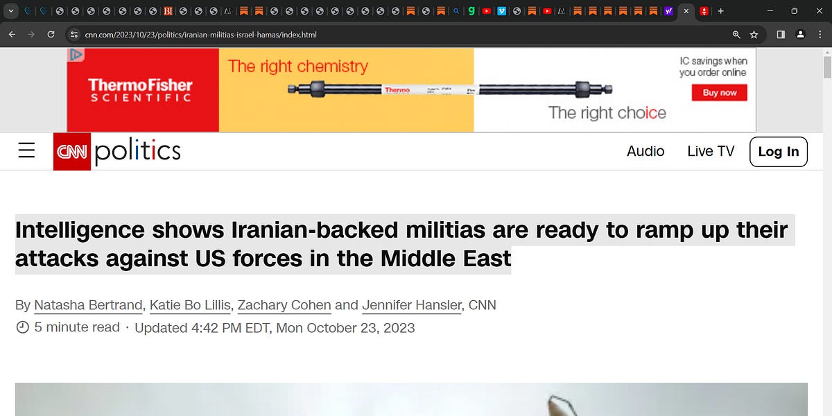 CNN: IRAN READY TO RAMP UP USA ATTACKS; Intelligence shows Iranian ...
