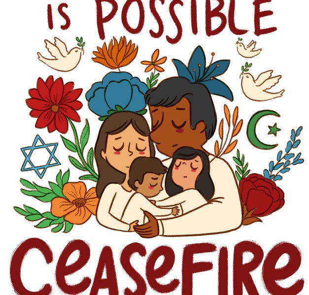 Ceasefire poster - by Nidhi Chanani - Everyday Love Art