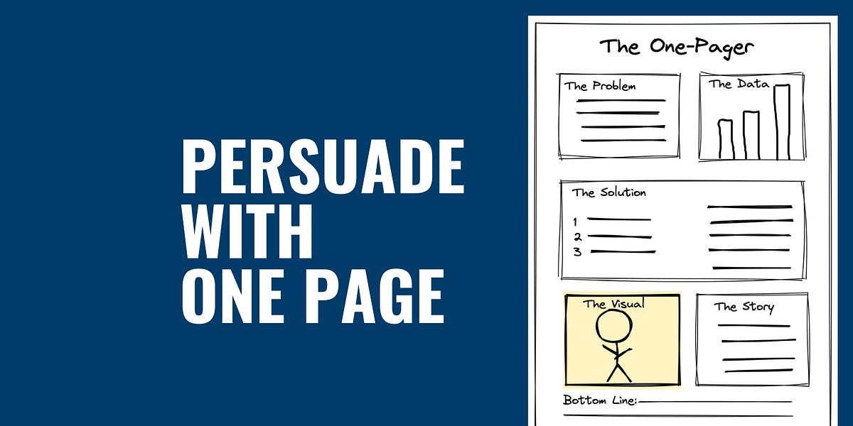 Persuade with One Page - by Trevor Bragdon
