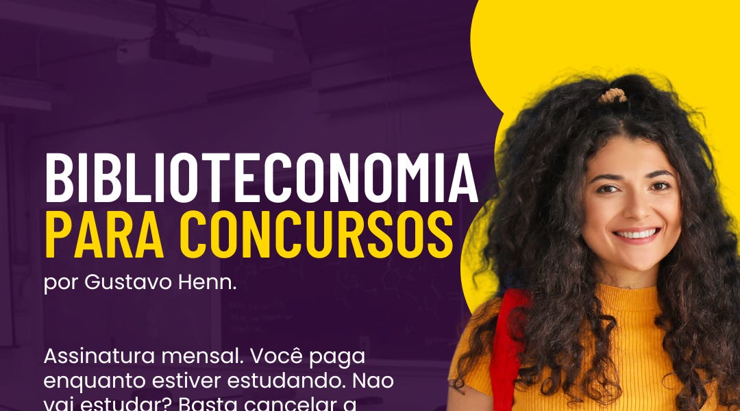 CURSO BIBLIOTECONOMIA PARA CONCURSOS - by Gustavo Henn