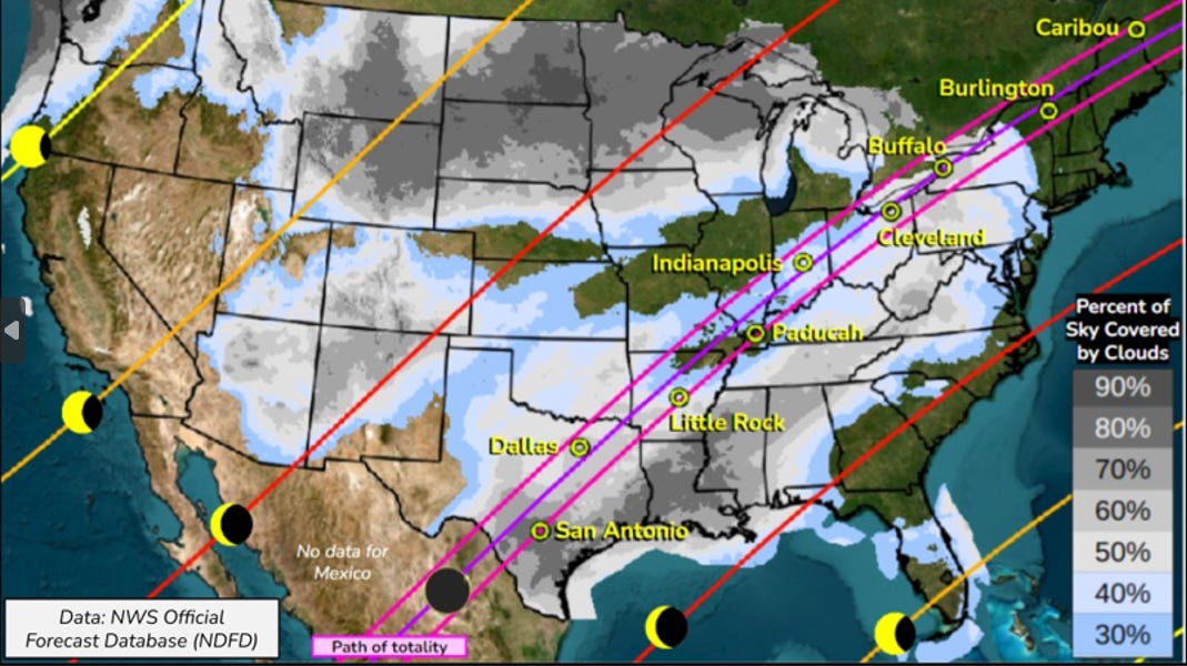 US 2024 Total Solar Eclipse Countdown
