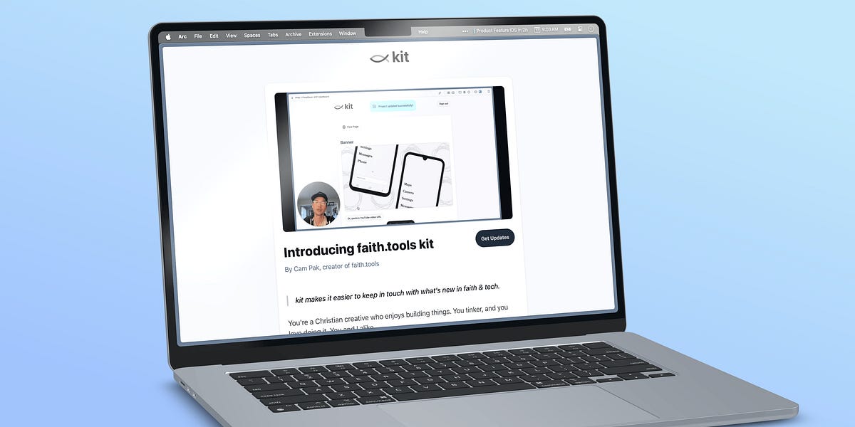 Introducing kit, by faith.tools - by Cam Pak