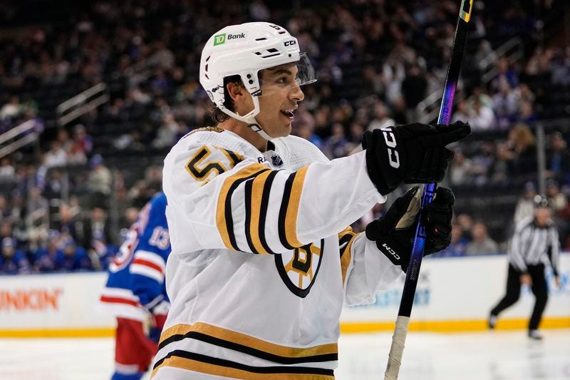 Matthew Poitras has earned the right to stay on the Bruins roster