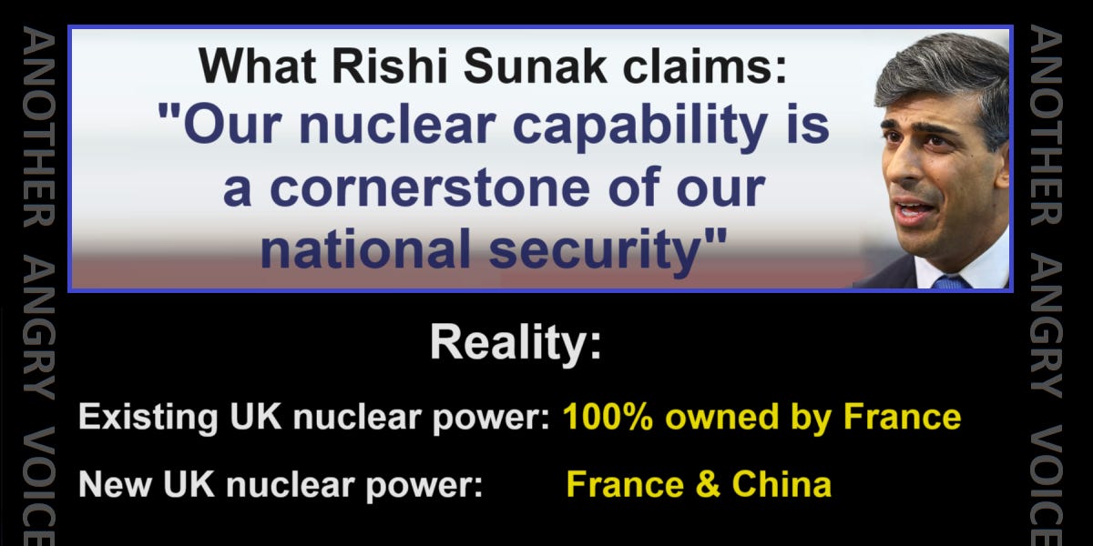 Rishi Sunak is talking bollocks about nuclear power