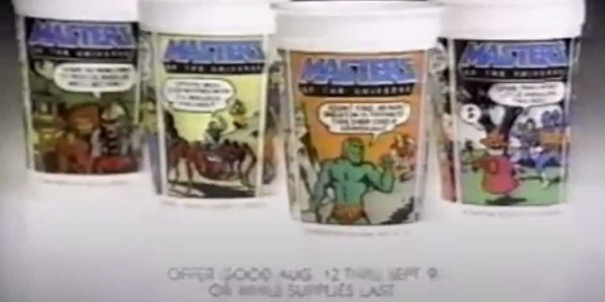 Burger King He-Man Comic Strip Cups - The Retroist