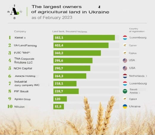 Largest owners of agricultural land in Ukraine are registered in ...