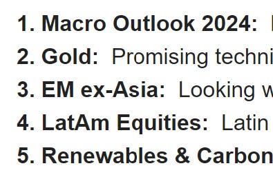 Weekly Macro Themes (preview) - 8 Dec 2023