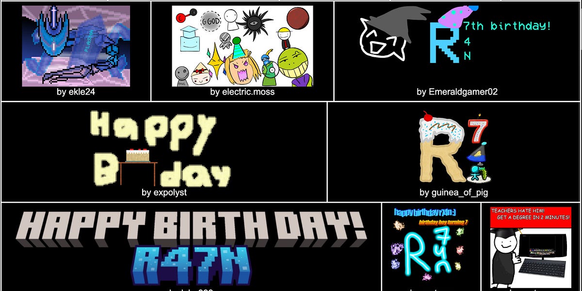 🎉 R74n Turns 7 - Community Art Gallery & More