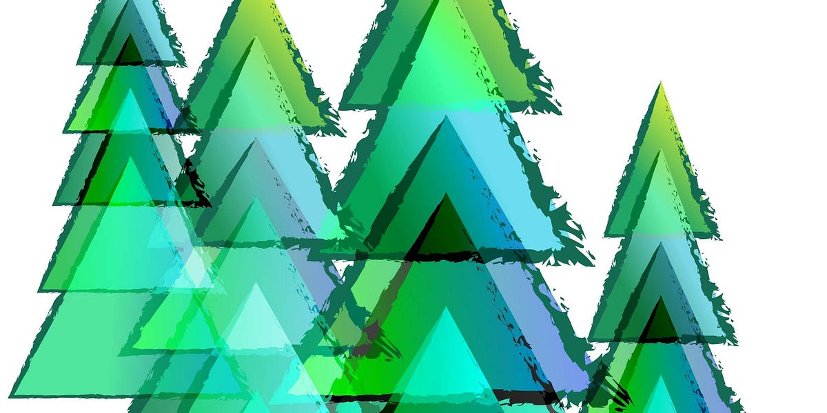 Pine Trees - by Mary JL Rowe - Mary's Dailies