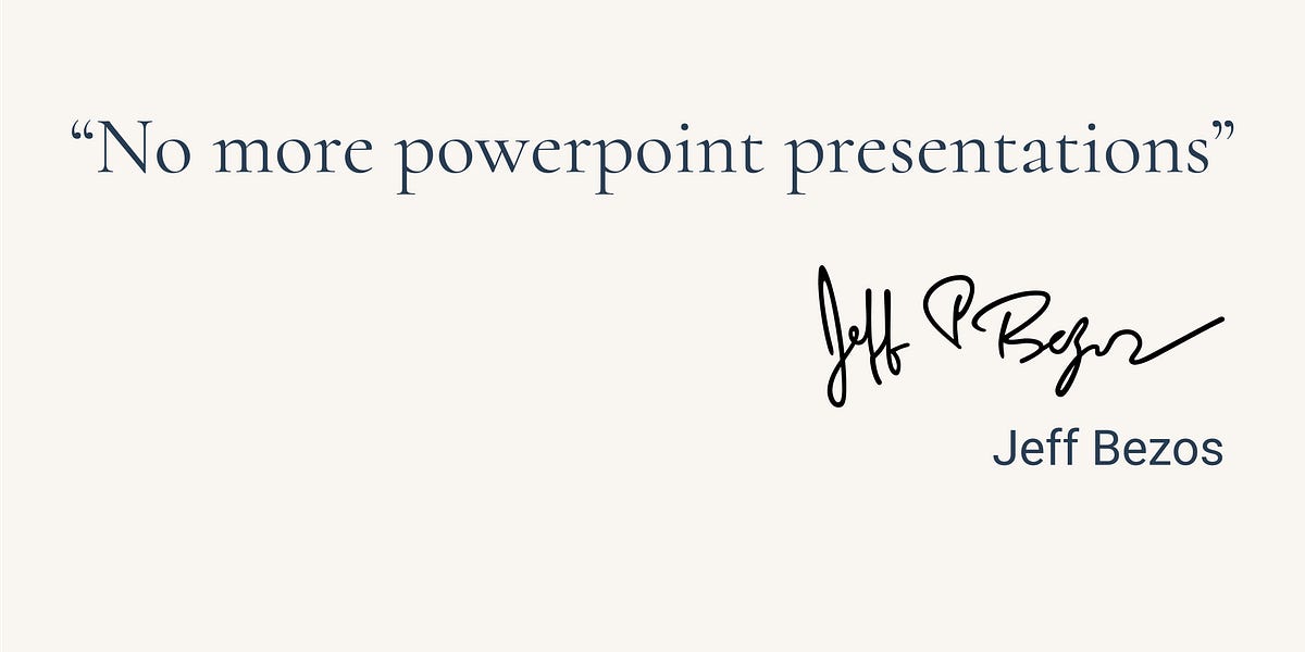 How to write an Amazon-style narrative memo