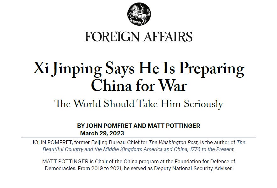 Is China preparing for war?