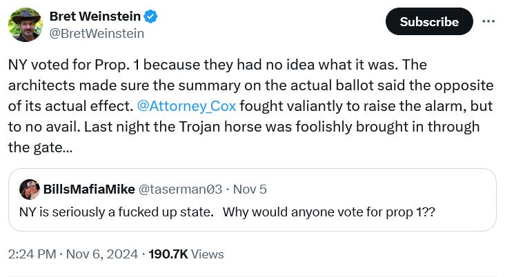 Here's What Happened with Prop 1 in New York...