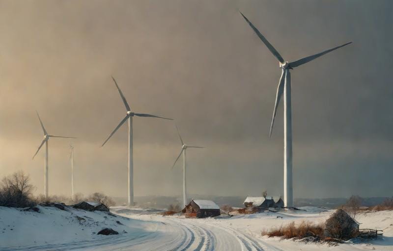 Sweden: wind turbines FREEZING in record cold temperatures