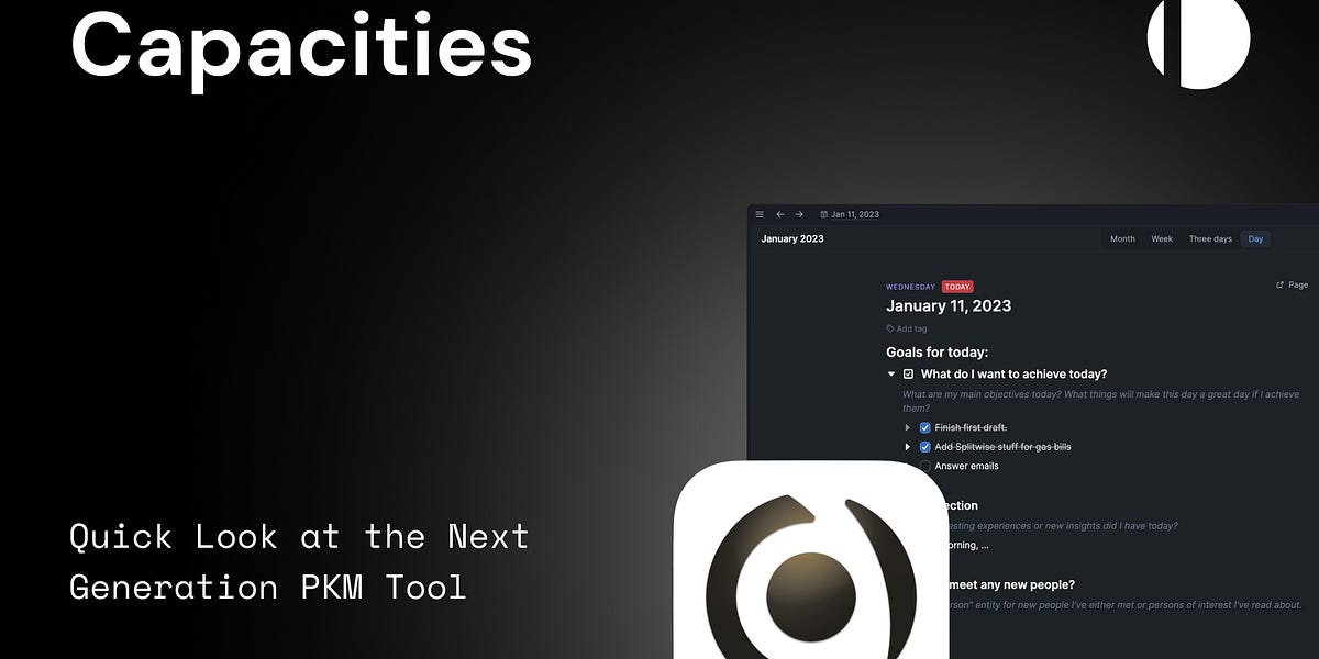 Capacities - Quick Look at the Next Generation PKM Tool