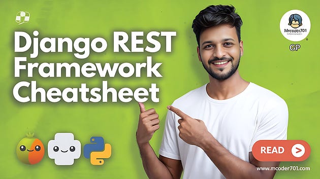 Django REST Framework (DRF) CheatSheet - by Gajanan Rajput