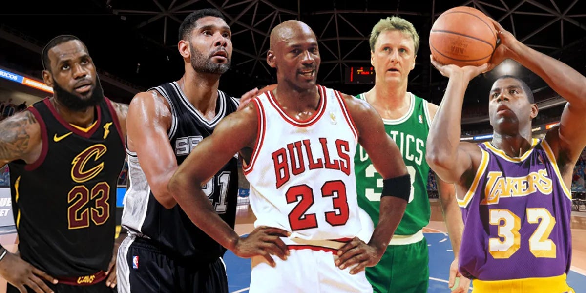 Top 30 histórico de la NBA según una IA, la 33manía y futbolistan que ...