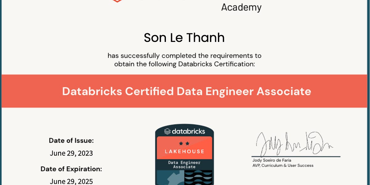 How to get certified with Databricks Data Engineering Associate