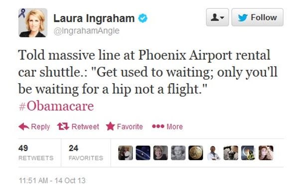 Hero Laura Ingraham Uses Car Rental Line As Opportunity To Deliver ...