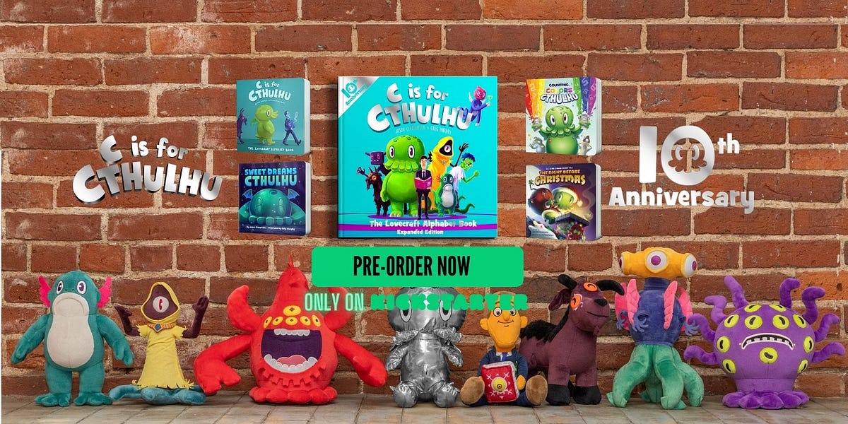 A Decade of Launching C is for Cthulhu Books