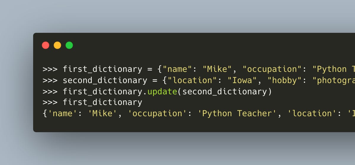 Python 101 - Merging Dictionaries with the Union Operator Python 101 - Merging Dictionaries with the Union Operator